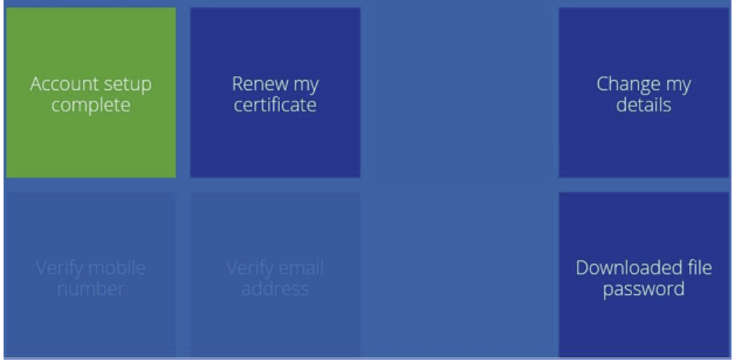 Certificate Collection Tile – Unipass Identity