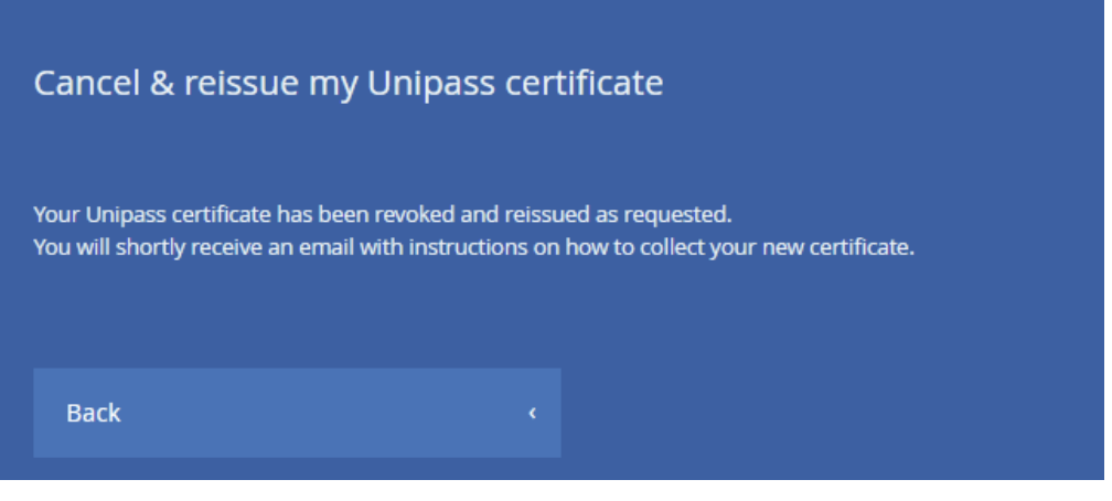 How can I revoke and re-issue my Unipass certificate? – Unipass Identity