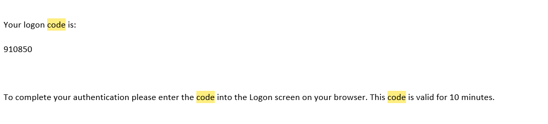 Logging in with a code sent to your email – Unipass Identity